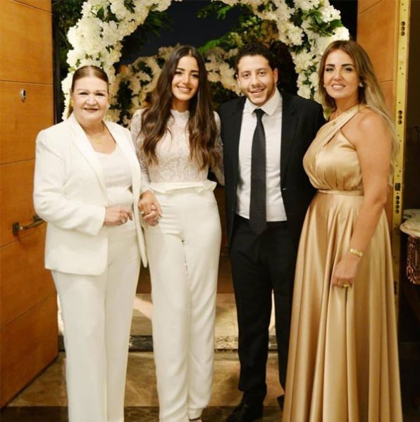 احتفال ميمي جمال بعقد قران حفيدتها فكيف اصبح شكلها | الراقية